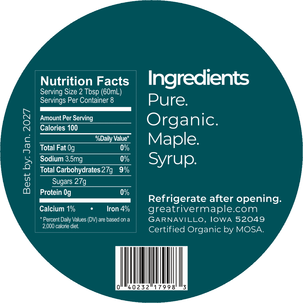 8oz Grade A Robust Maple Syrup – Great River Maple